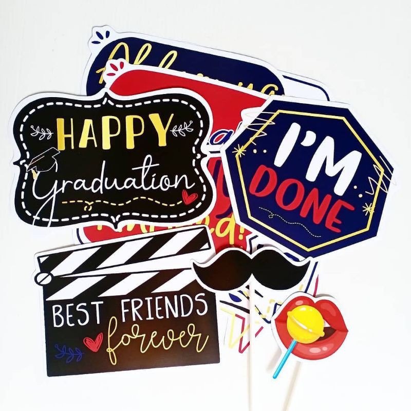 Jual NEWNAVY GRADUATION Fun Props Photobooth Aksesoris Foto Dekorasi ...