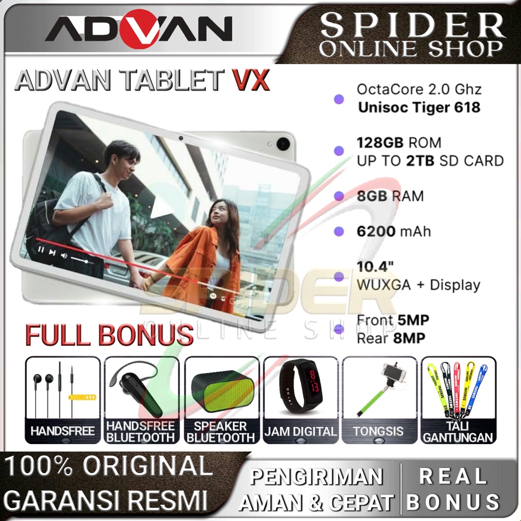 Jual ADVAN TAB VX | TABLET ADVAN | RAM 8GB ROM 128GB GARANSI RESMI ...