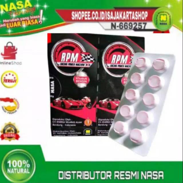 Jual RPM NASA PIL RACING POWER MACHINE PENGHEMAT BBM KHSUS BENSIN ...