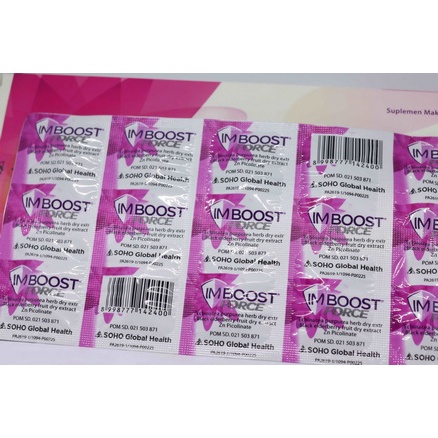 Jual Imboost Force Suplemen Daya Tahan Tubuh 1 Strip @10 tablet | im ...