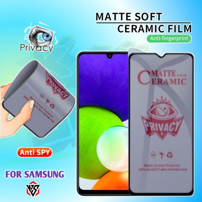 Jual Anti Gores Privacy Samsung M20 6.3" Ceramic Matte Privacy Anti Spy ...