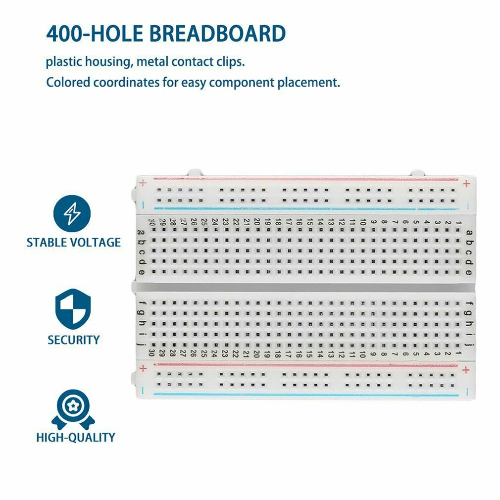 Jual Breadboard 400 Lubang Mini Universal Pi Solderless Breadboard 400
