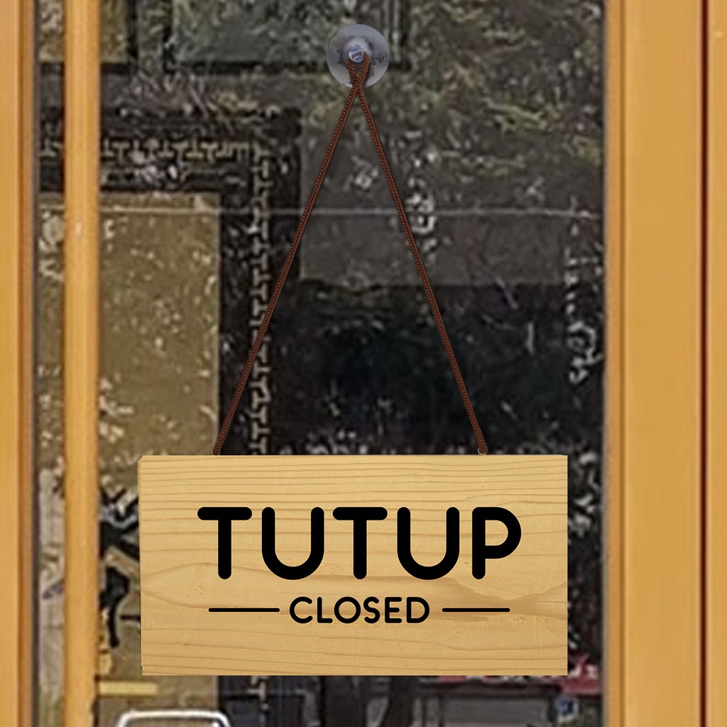 Jual Open Close, buka tutup, sign board mdf | Shopee Indonesia