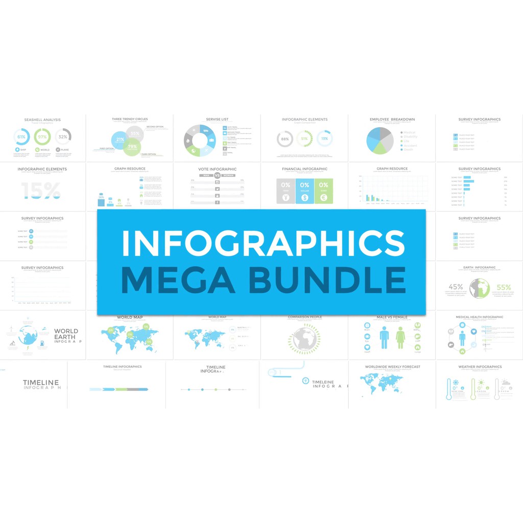 Jual NS Videohive Infographics Mega Bundle After Effect template | Shopee Indonesia