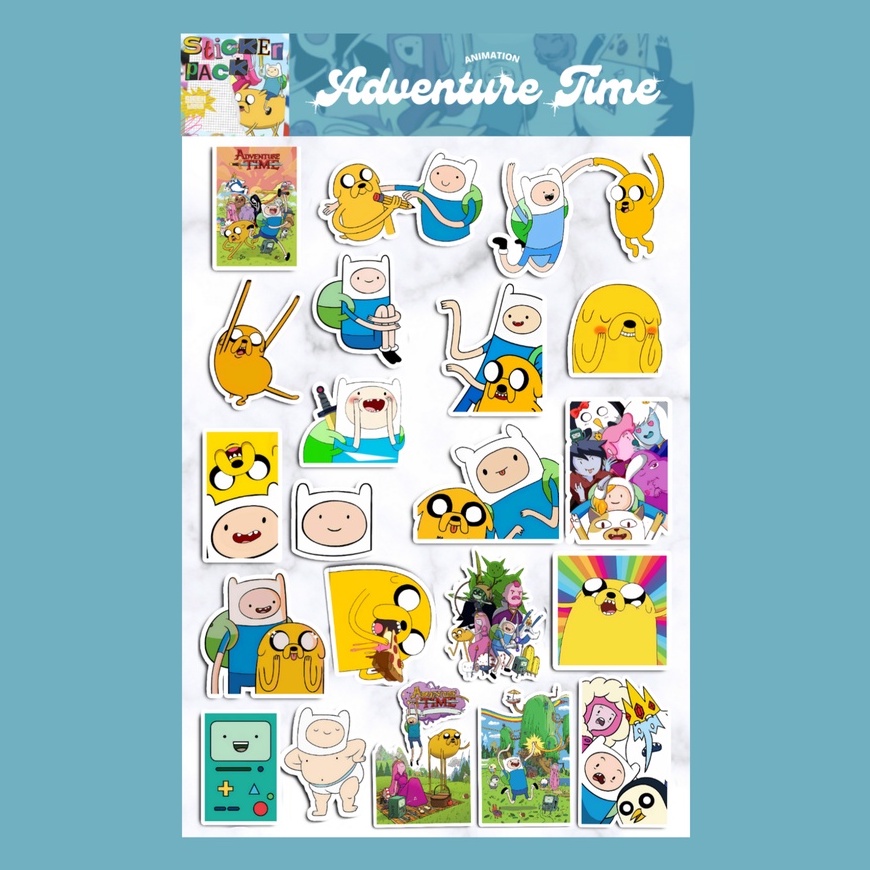 Jual Adventure Time Sticker Sheet | Shopee Indonesia