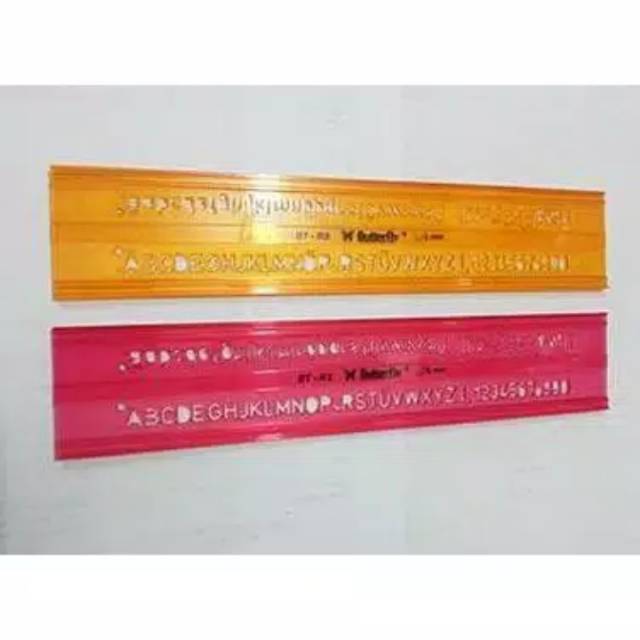 Jual Penggaris Sablon/Mal 5mm Butterfly | Shopee Indonesia