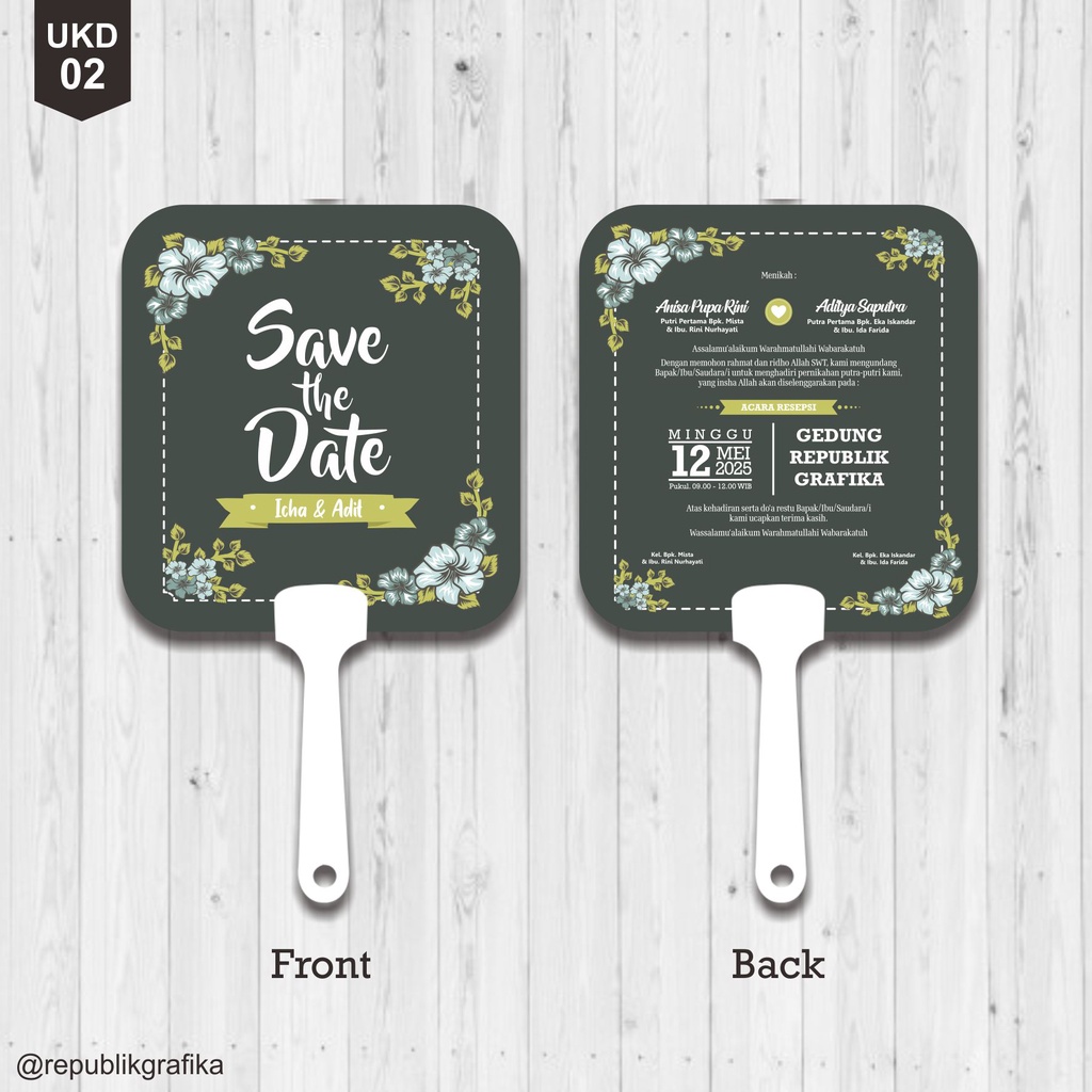 Jual UNDANGAN KIPAS WEDDING SOUVENIR KIPAS PERNIKAHAN CUSTOM | Shopee ...