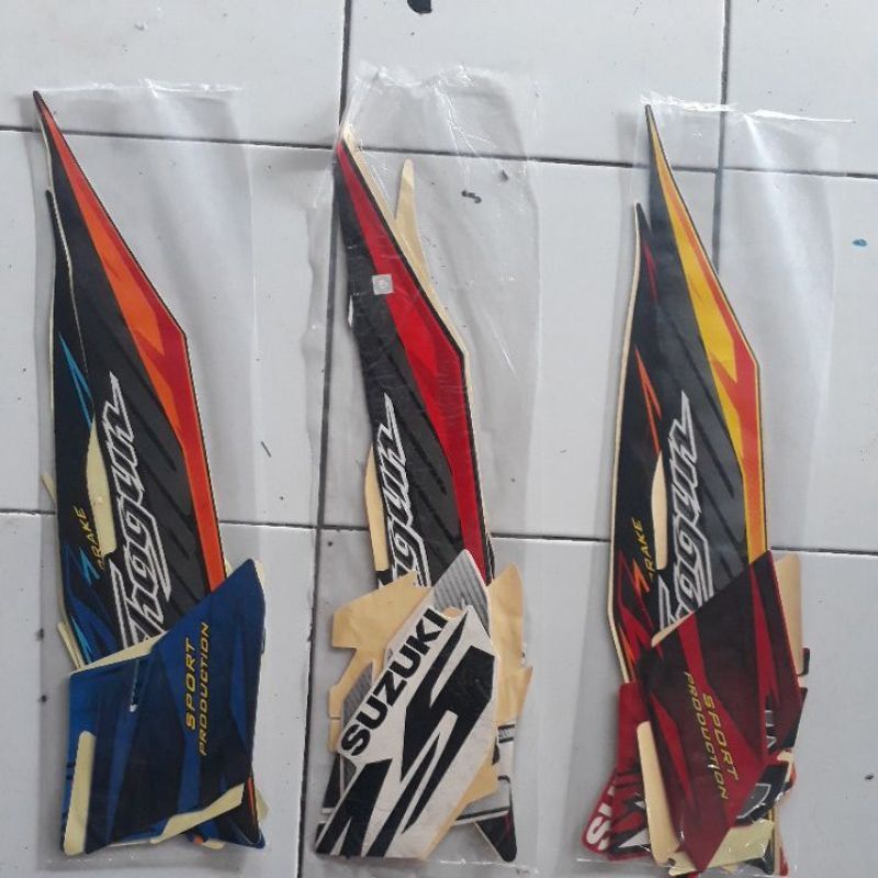 Jual striping sticker suzuki shogun 125 sp tahun 2006 2007 biru putih ...