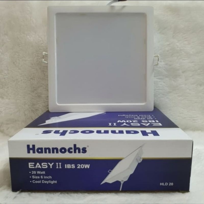 Jual Lampu Downlight LED Tanam IBS Hannochs Easy 20 Watt Kotak Square ...