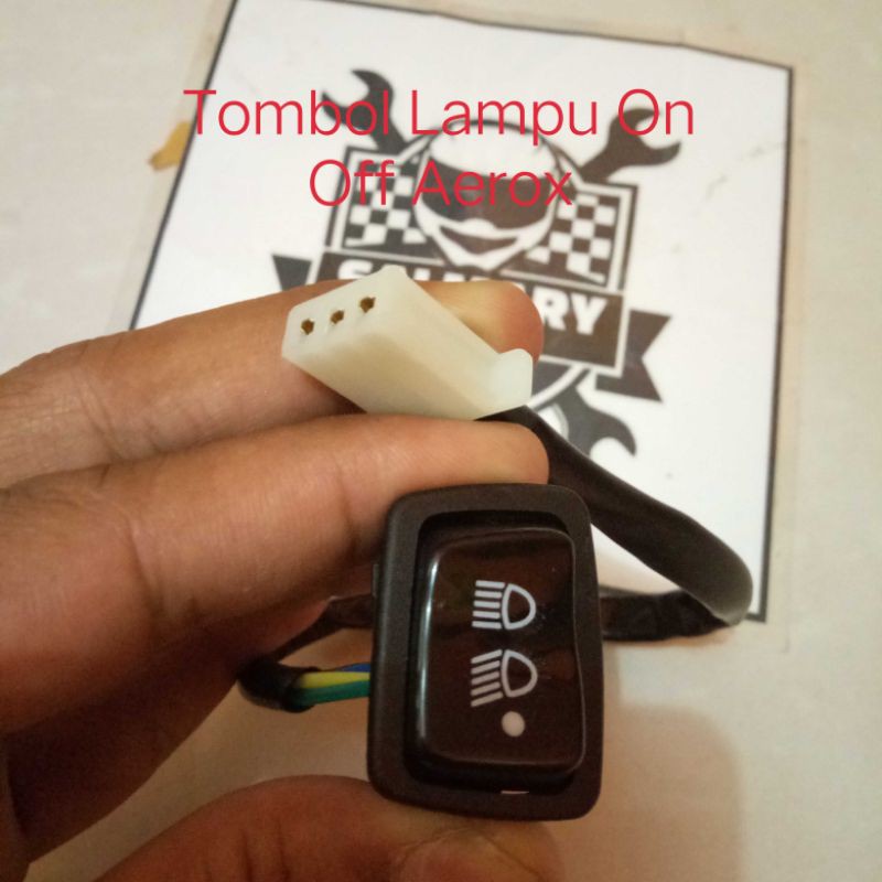 Jual Tombol Lampu Dim On Off Saklar Lampu On Off PNP KHUSUS AEROX 155 ...