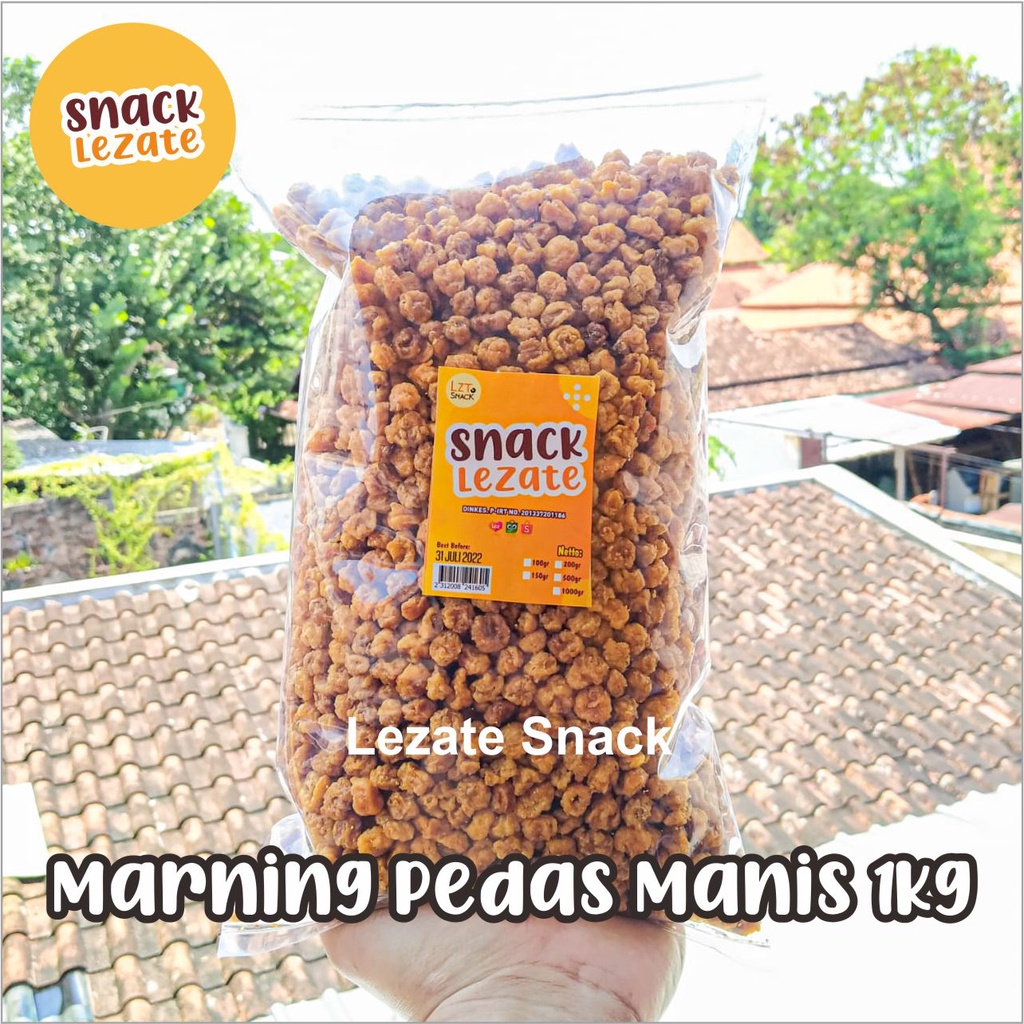 Jual Marning Pedas Manis 1KG Kiloan Murah Gurih Renyah / Marning Jagung ...