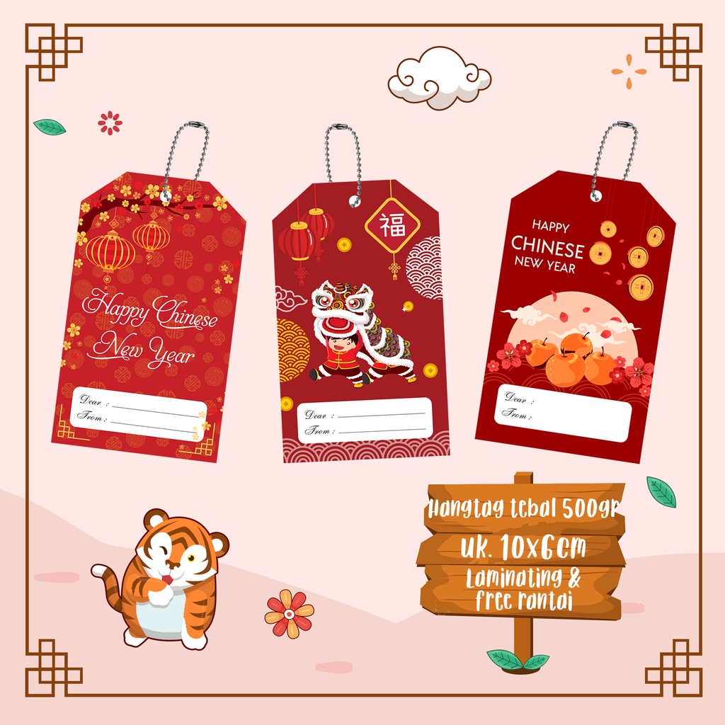 Jual Hang Tag IMLEK | Kartu Imlek | Happy Chinese New Year Tag murah dan tebal (21pcs) | Shopee ...