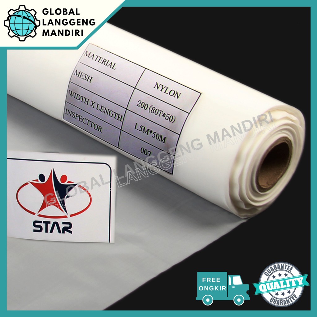 Jual WIRE MESH NYLON 200 1.5MX1M / SARINGAN NYLON #200 / SARINGAN ...