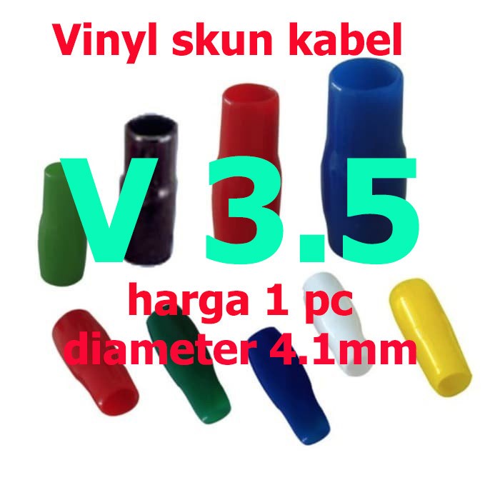 Jual V-3.5 Vinyl Skun Kabel KSP V-3.5 terminal insulation karet 1 pc | Shopee Indonesia