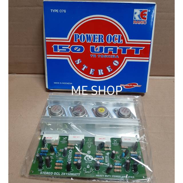 Jual Kit Ranic Kit power OCL 150 Watt Stereo TR Jengkolan | Shopee ...