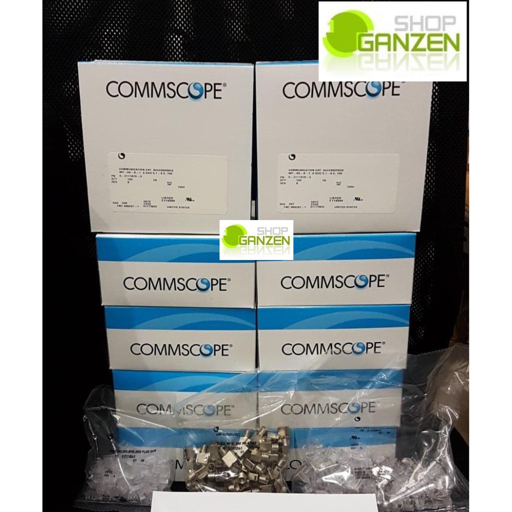 Jual AMP konektor RJ45 CAT6 Commscope Connector RJ45 Cat 6 Original ...