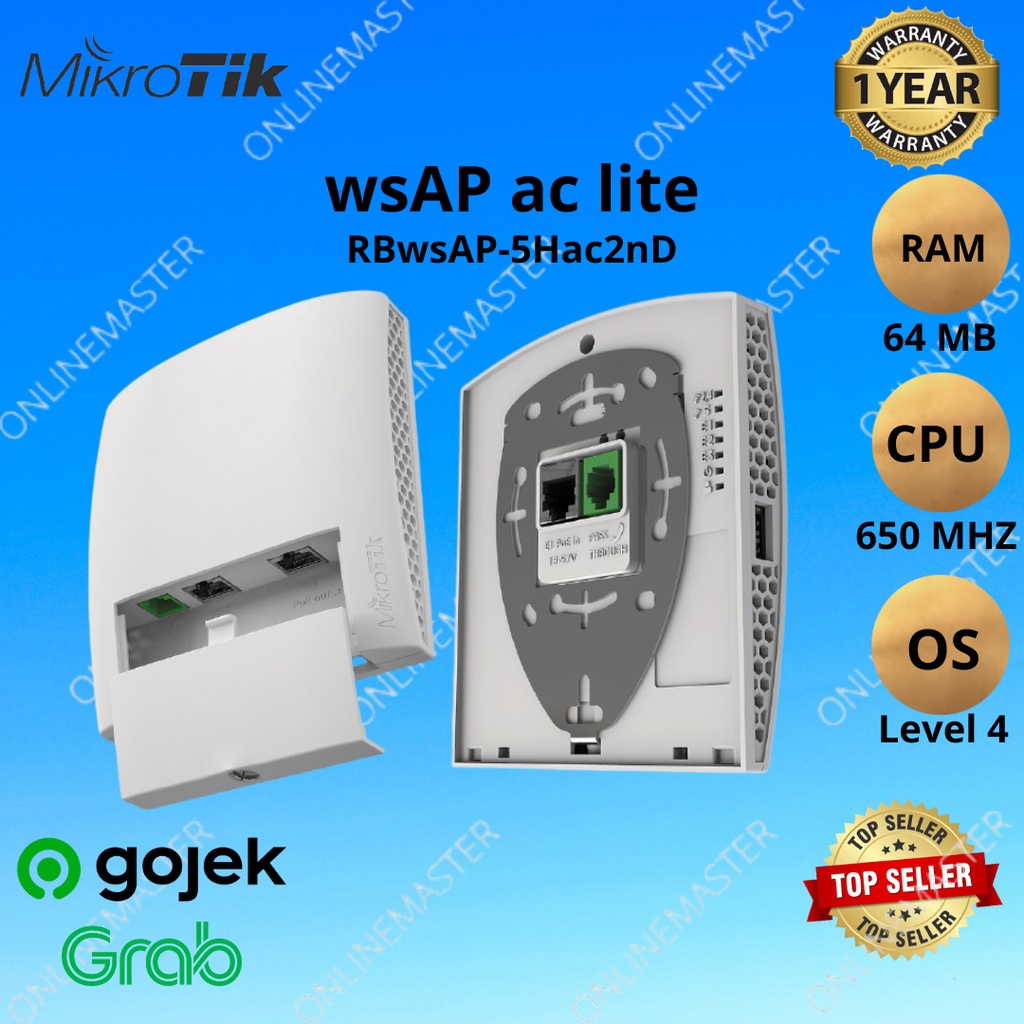 Jual Mikrotik Wall Socket Access Point RBwsAP-5Hac2nD wsAP ac lite ...