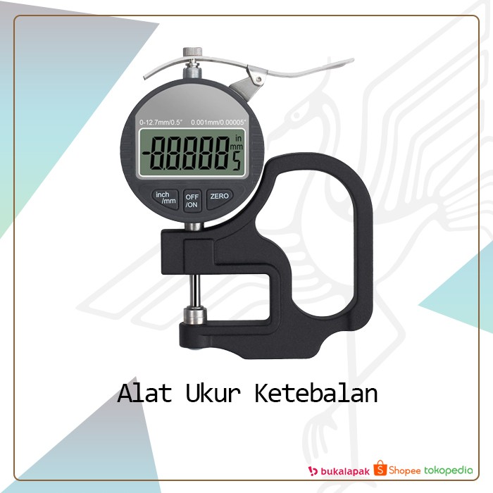Jual Alat Ukur Ketebalan / Digital Thickness Gauge Micrometer | Shopee ...