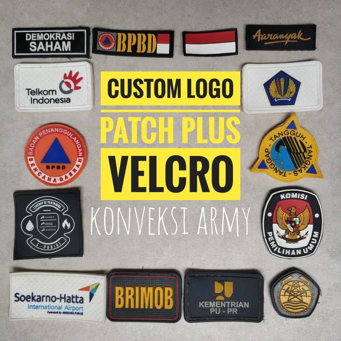 Jual Patch Custom Logo Karet Desain Unik untuk Branding & Keperluan ...