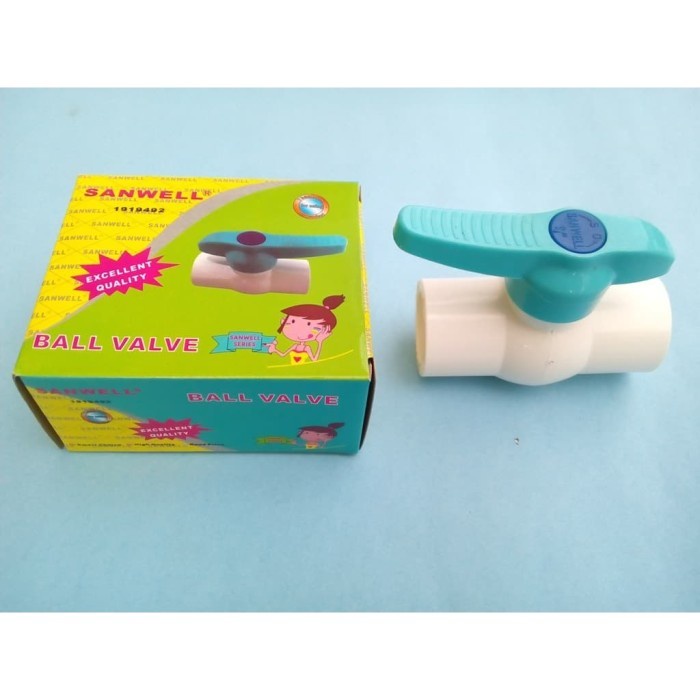 Jual GDMass Ballvalve / BallValve / Stop Kran 3/4" inch PVC Polos ...