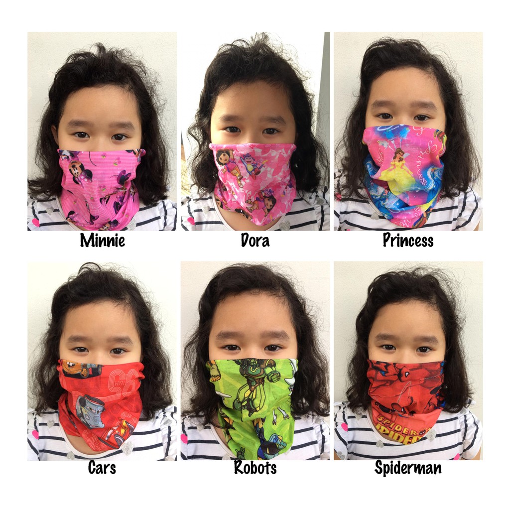 Jual Penutup Muka / Masker / Bandana / Scarf / Face Mask Karakter Boy ...