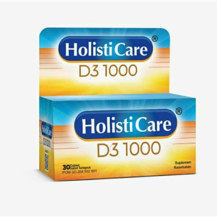 Jual HOLISTICARE VITAMIN D3 1000 IU ISI 30 TABLET | Shopee Indonesia