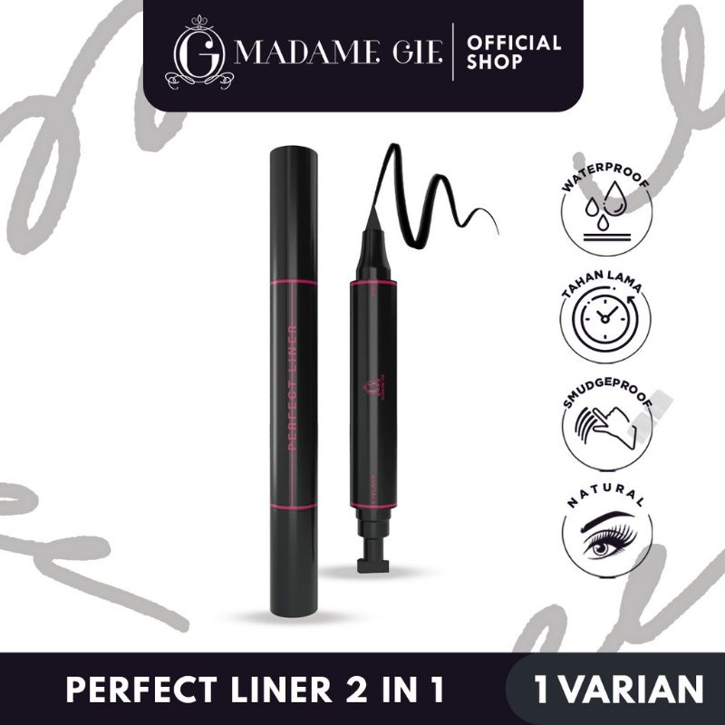 Jual MADAME GIE Perfect Liner 2in1 - Stamp Eyeliner | Shopee Indonesia