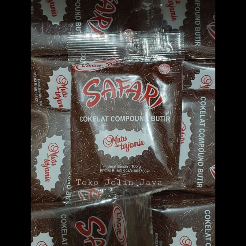 Jual 100g meses coklat butir L'agie Safari | Shopee Indonesia
