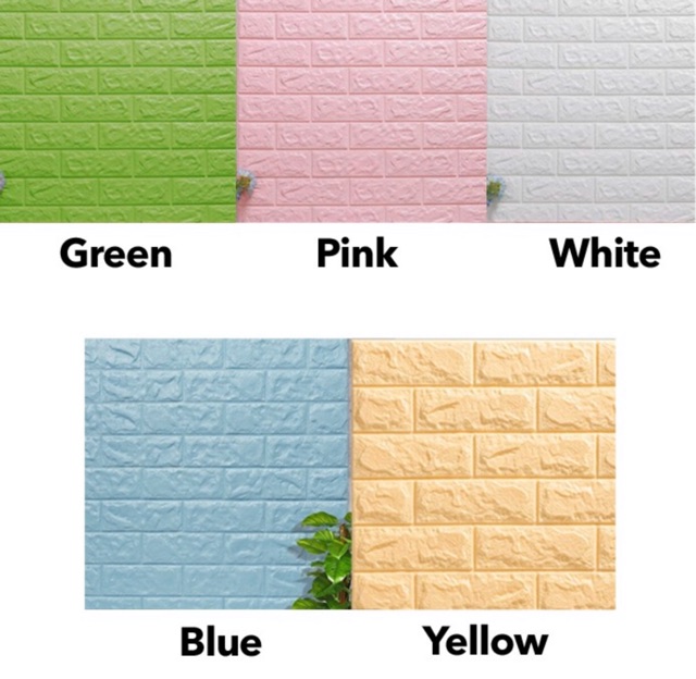 Jual [Obral] TIDAK GARANSI Wallpaper Dinding Bata Putih 3D Foam balok ...