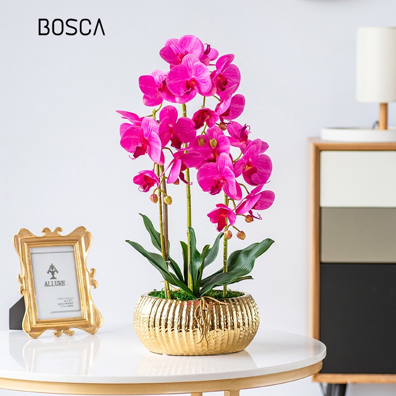 Jual Bosca Living - Luxury Gold Orchid Flower Vase / Pajangan Bunga ...
