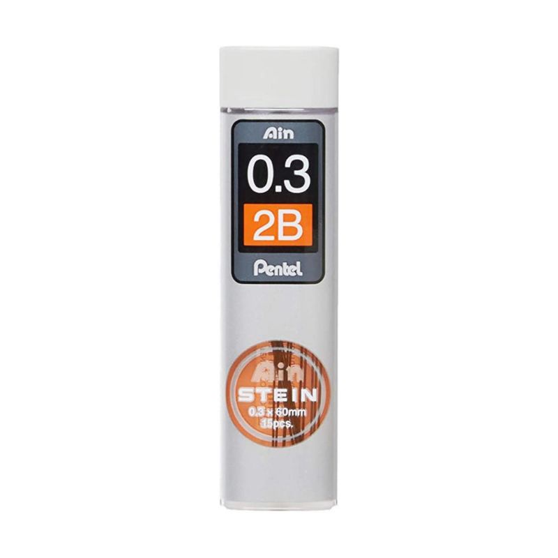 Jual Pentel AIN STEIN Mechanical Pencil Lead Refill 0.3mm 2B 15 Lead ...