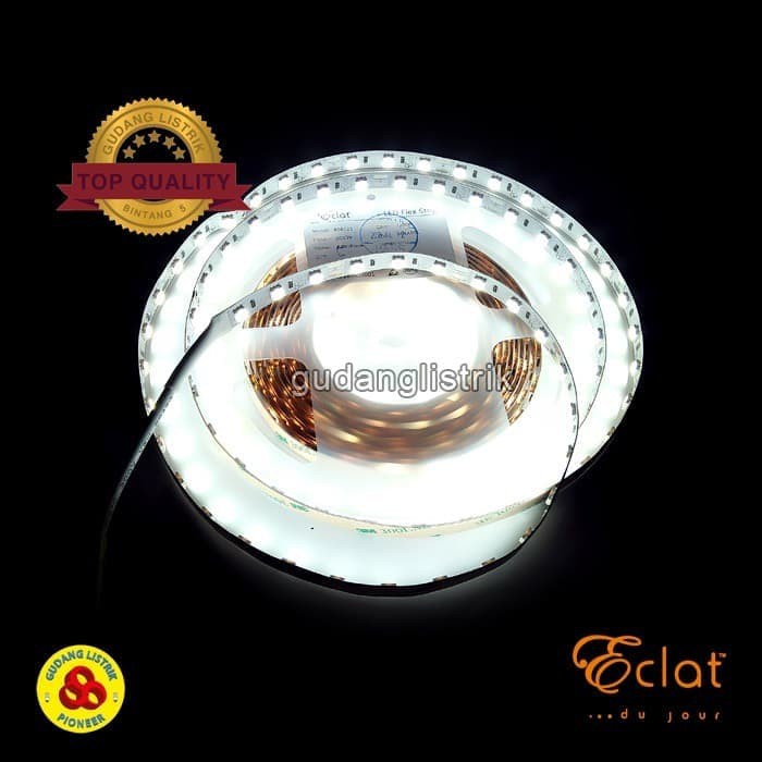 Jual Eclat LED Strip 3528 SMD Putih 12V IP33 60 LED 7200K Ledstrip CDL ...