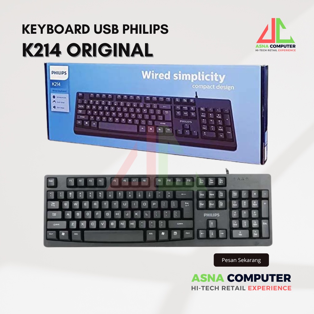 Jual Keyboard Komputer USB PHILIPS Original Laptop CCTV Key Keybord PC ...