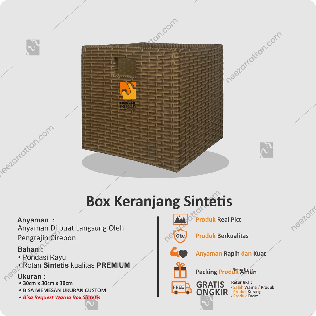 Jual Keranjang Kotak Box Rotan dan Box Sintetis | Shopee Indonesia