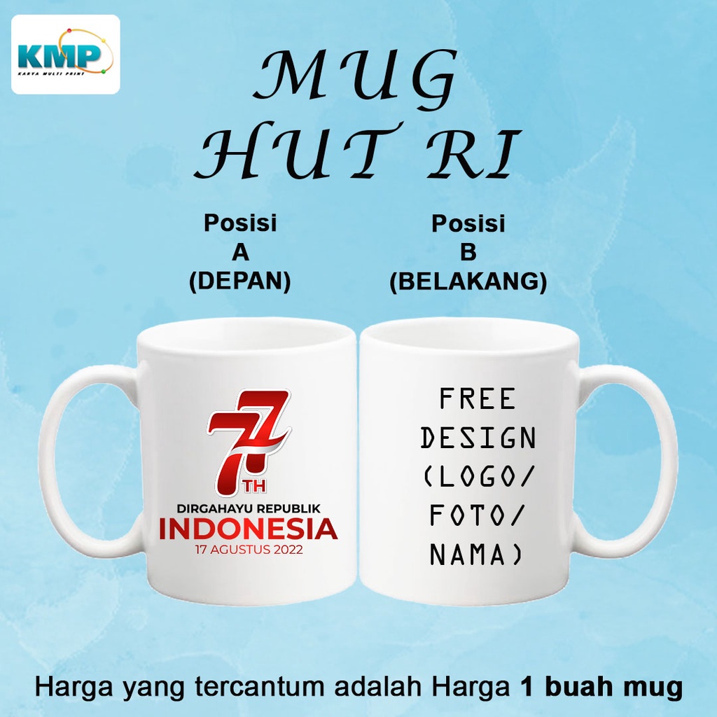 Jual MUG CUSTOM HUT RI KEMERDEKAAN 17 AGUSTUS (MUG CUSTOM STANDAR ...