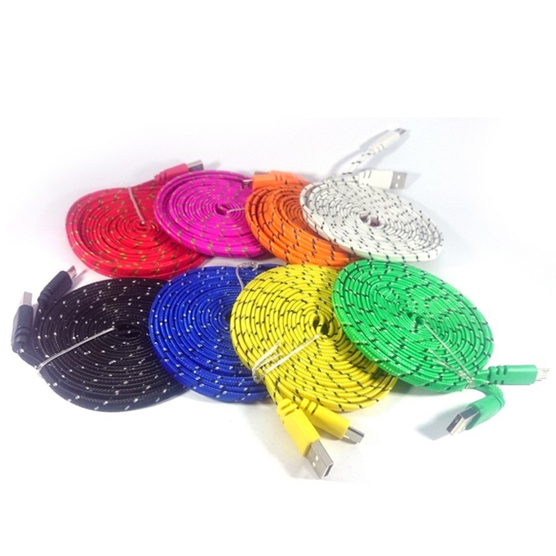Jual Kabel Data 3 Meter Model Tali Sepatu Kabel Charger 3 Meter ...