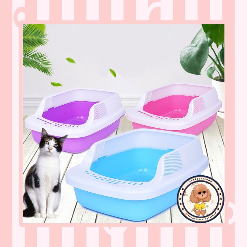 Jual Litter Box Pasir Model Persegi Pinggir Tinggi Untuk Anjing Dan ...