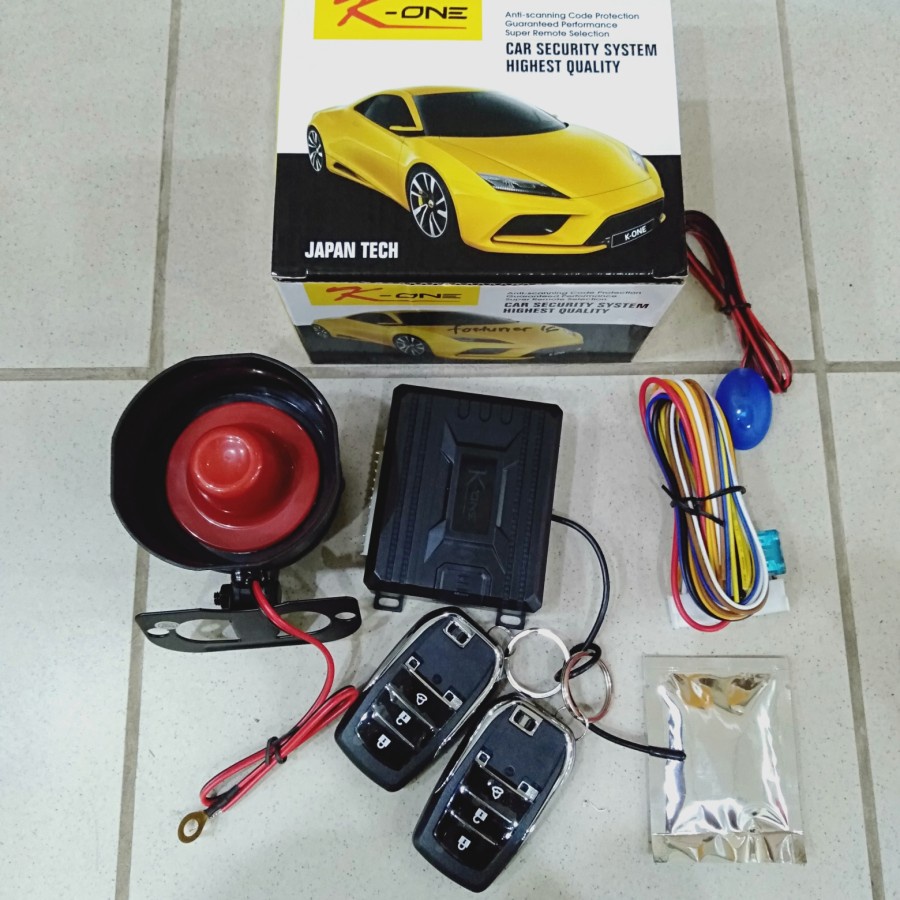 Jual Car Alarm System Security Remote Control Key Button Entry Engine ...