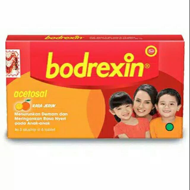 Jual BODREXIN RASA JERUK ISI 18 TABLET MENGATASI DEMAM ANAK | Shopee ...