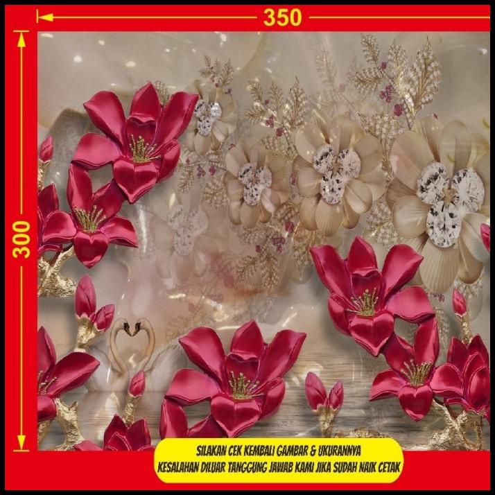 Jual Wallpaper Custom Bunga Ukuran L 3.5M X T 3M | Shopee Indonesia