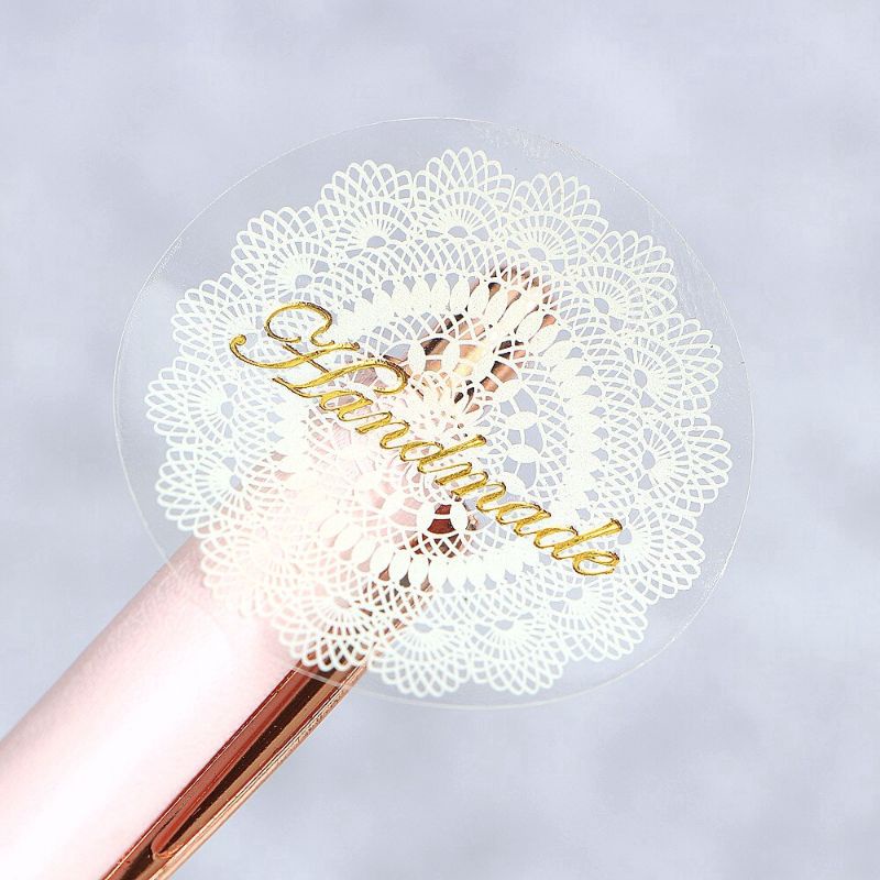 Jual Sticker Packing Handmade Transparan / Sticker Handmade Bening ...