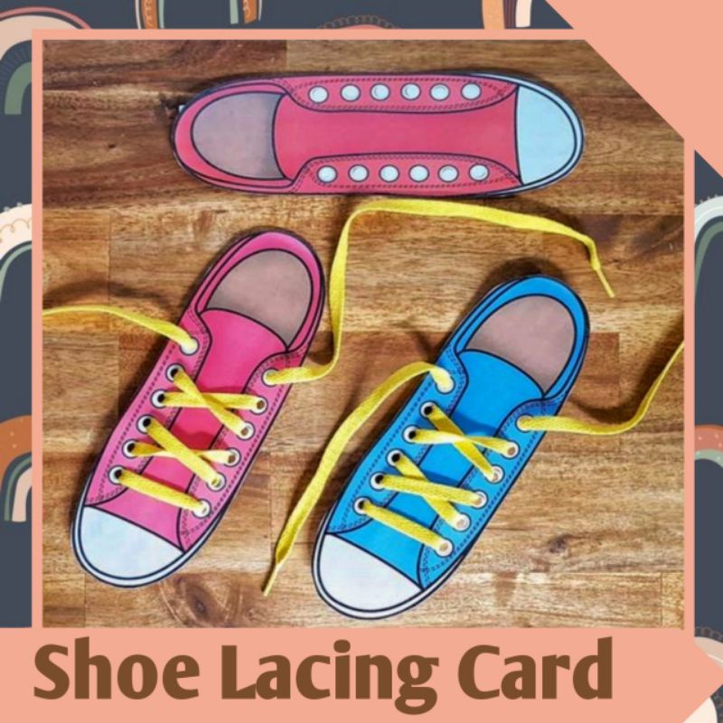 Jual Busy Activitiy, Busy page/SHOE LACING CARD/Ready untuk anak-anak ...