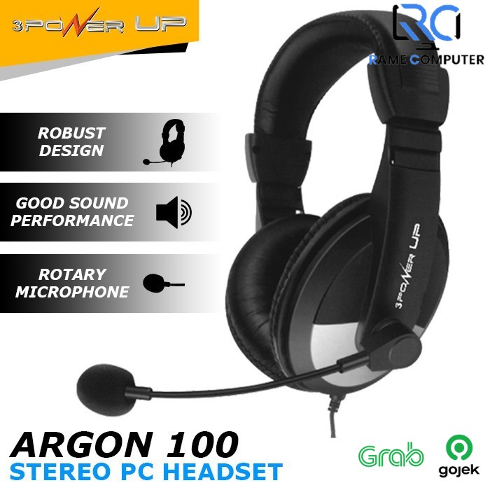 Jual HEADPHONE POWER UP ARGON 100 - HEADSET GAMING POWER UP WITH ...