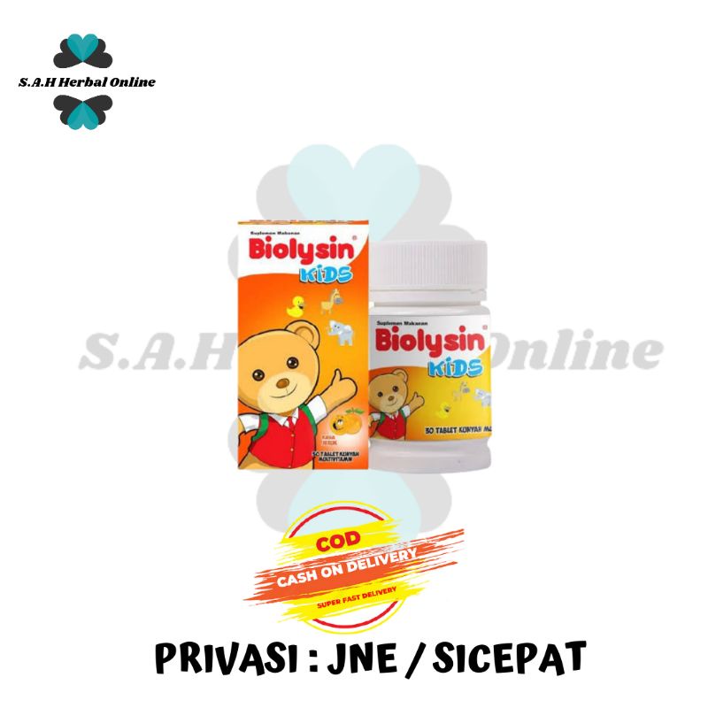 Jual Biolysin Kids Rasa Orange Jeruk 30 Tablet | Shopee Indonesia