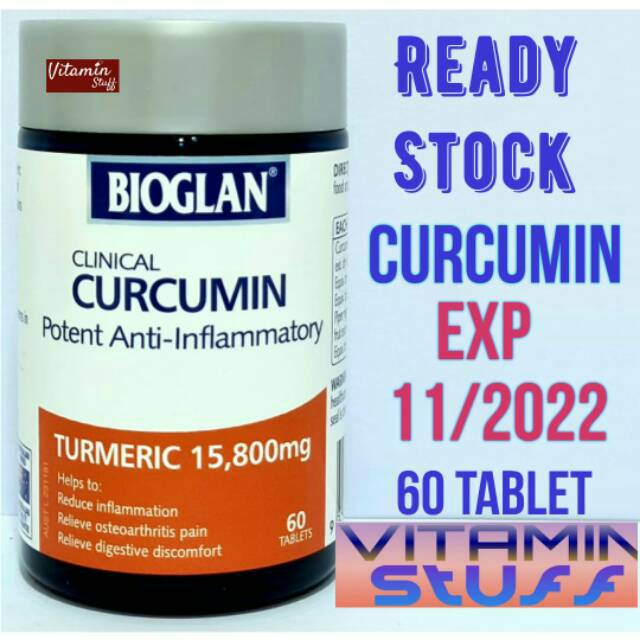 Jual Bioglan Clinical Curcumin - 60 tablet (Turmeric 15,800mg) | Shopee ...
