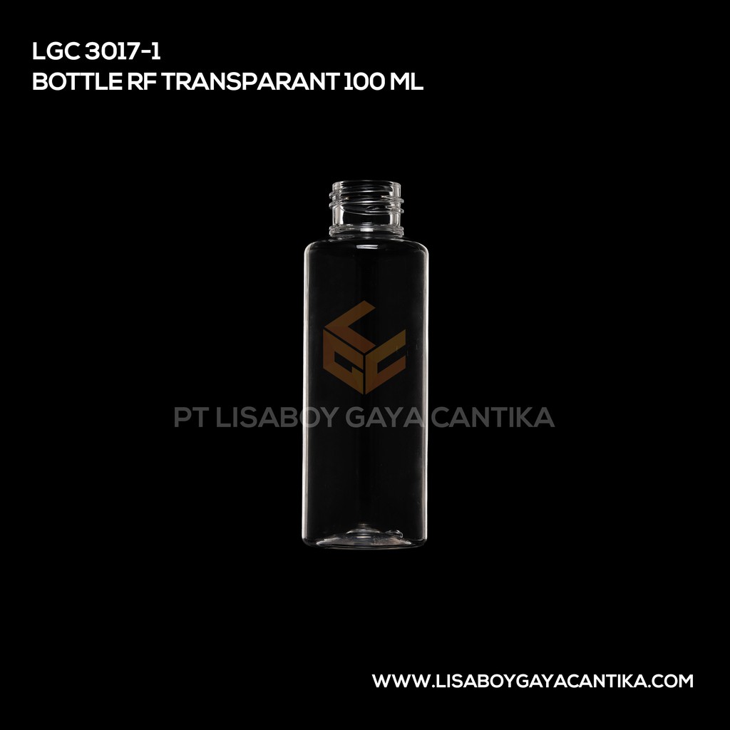 Jual BOTOL PLASTIK/BOTOL BENING/BOTTLE RF COLOUR TRANSPARANT 100ML/LGC ...