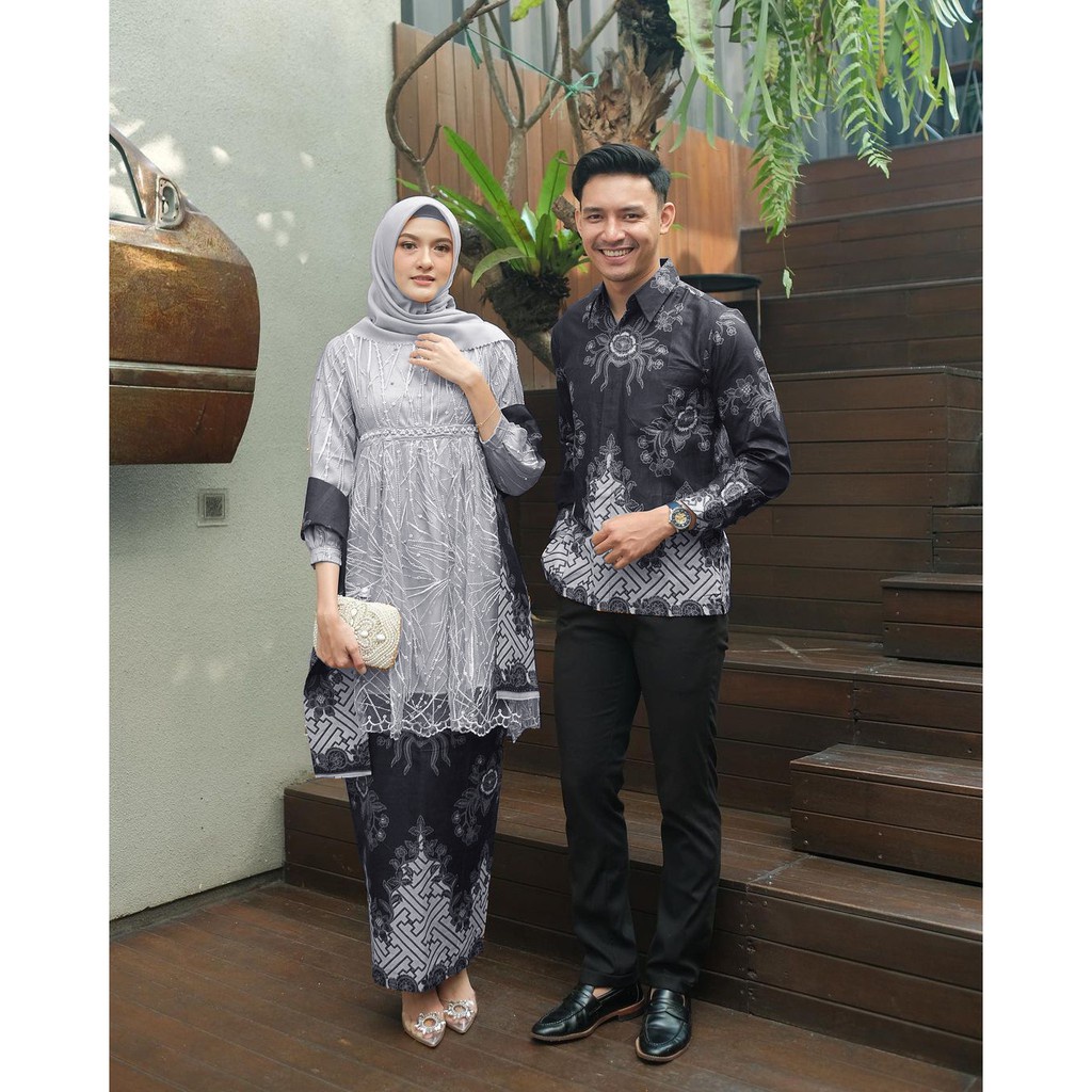 Jual ADA JUMBO!! Couple Barokat Maheswari Terbaru Kebaya Tunik Brokat ...