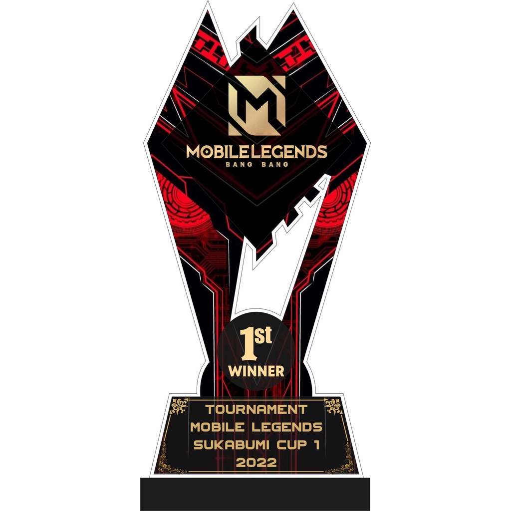 Jual Plakat/Trophy/Piala/Mobile Legends/Bahan Akrilik 3mm dan 6mm/Free ...