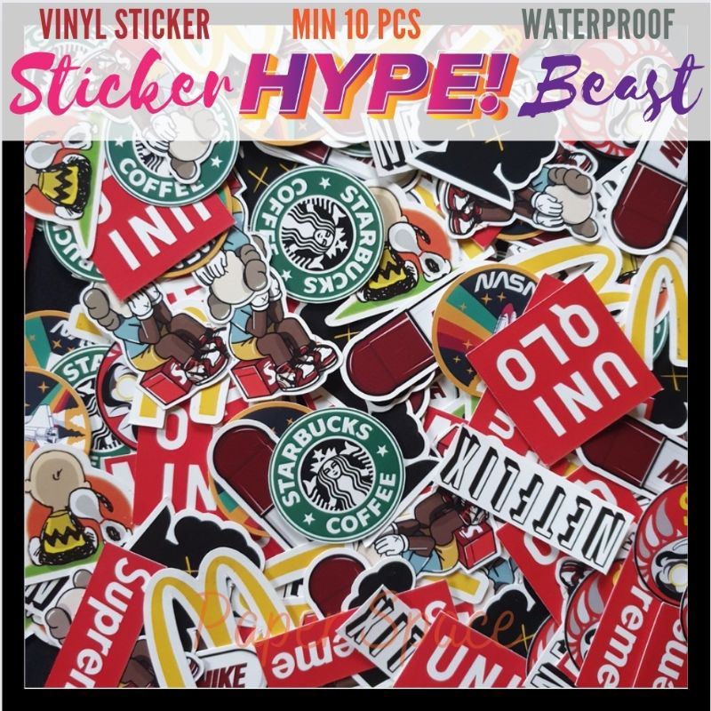 Jual STIKER LOGO hypebeast graffiti Sticker Vinyl Laptop Waterproof ...