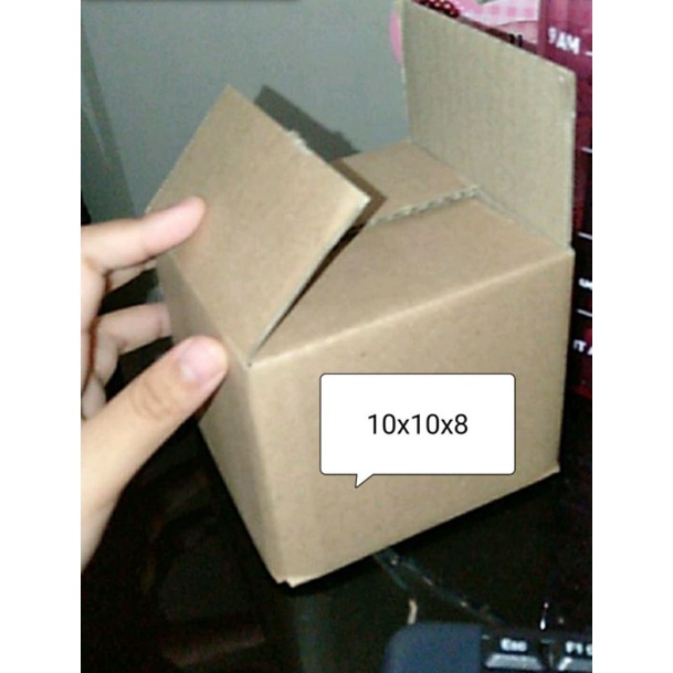 Jual Kardus kecil Uk 10x10x8 cm polos packaging | Shopee Indonesia